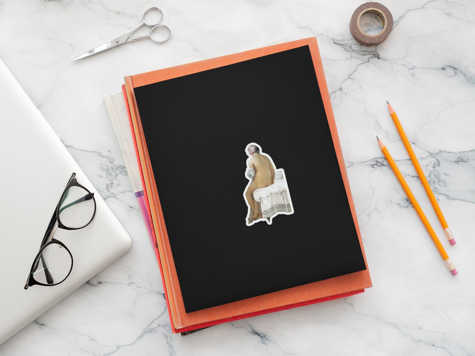 The Valpincon Bather Sticker, Jean Auguste Dominique Ingres Art Laptop ...