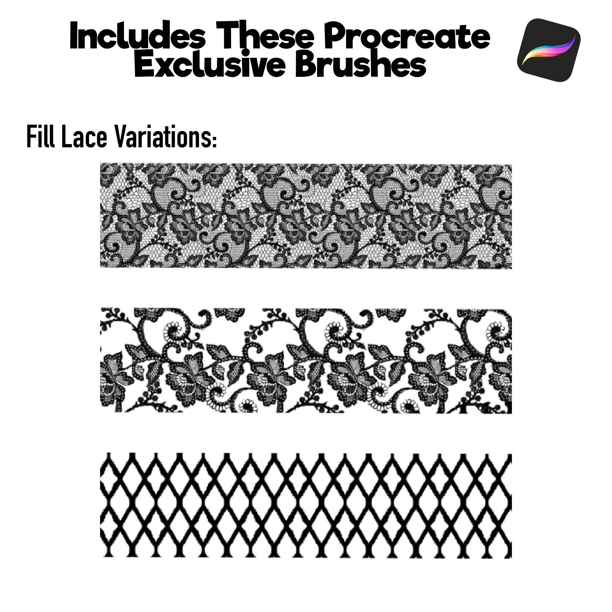 Procreate Brush Set - Lace & Ribbon - Etsy