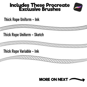 Procreate Brush Set - Rope - Etsy