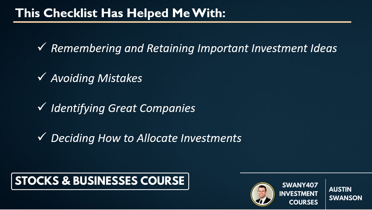 Stocks: Checklist for Investing and Analyzing Businesses over 100 ...