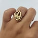 Om Lord Shiva Trishul Ring, Brass Ring, Ohm Ring, Dainty Ring, Handmade ...