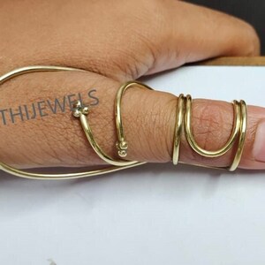 Arthritis Ring, Thumb Ring, Splint Knuckle Ring, Brass Ring for Women ...