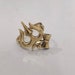 Om Lord Shiva Trishul Ring, Brass Ring, Ohm Ring, Dainty Ring, Handmade ...