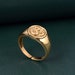 Om Ring, Signet Ring, Ohm Ring, Designer Brass Ring, Vintage Ring ...