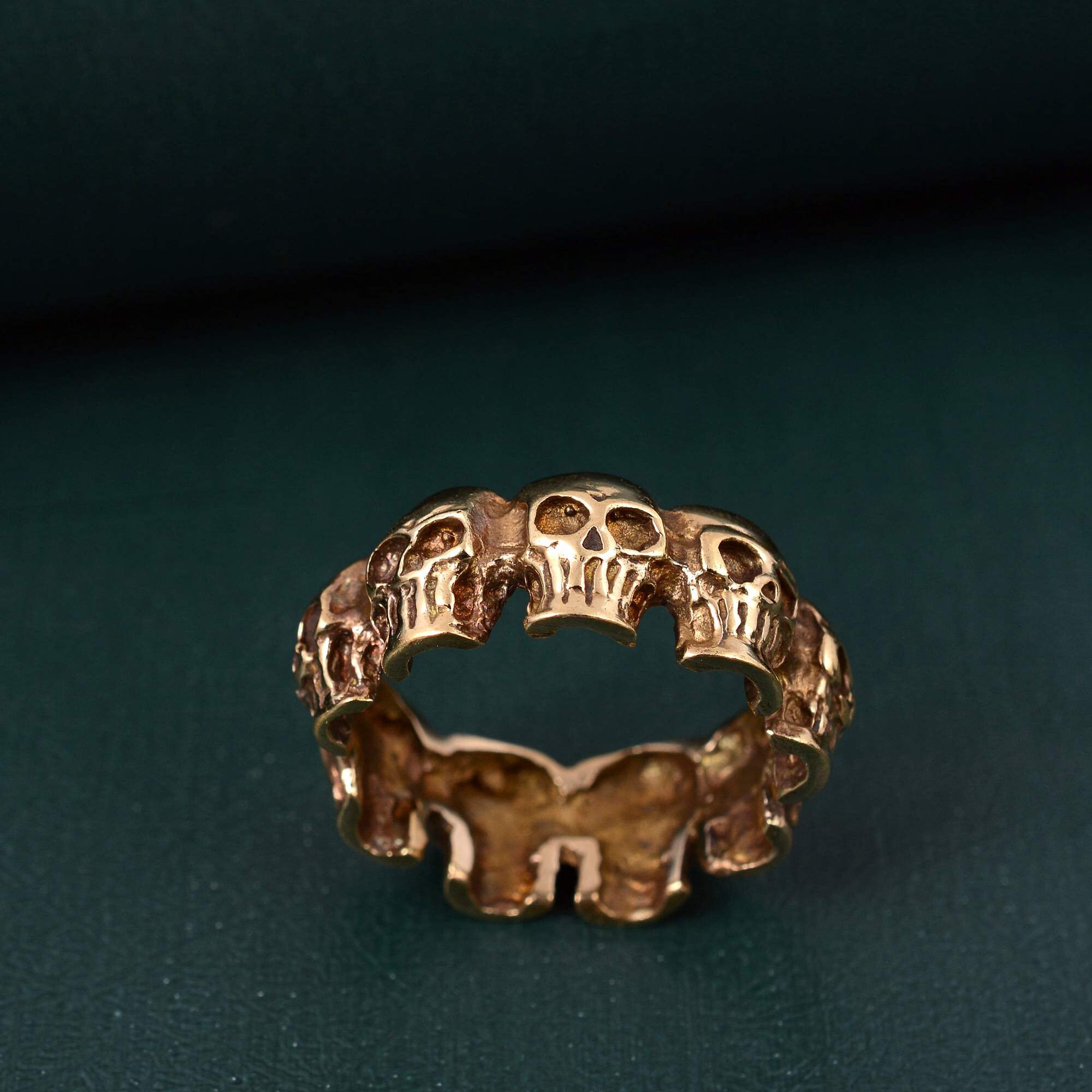 Gold Skull Ring Skull Ring Gothic Ring Horror Ring - Etsy