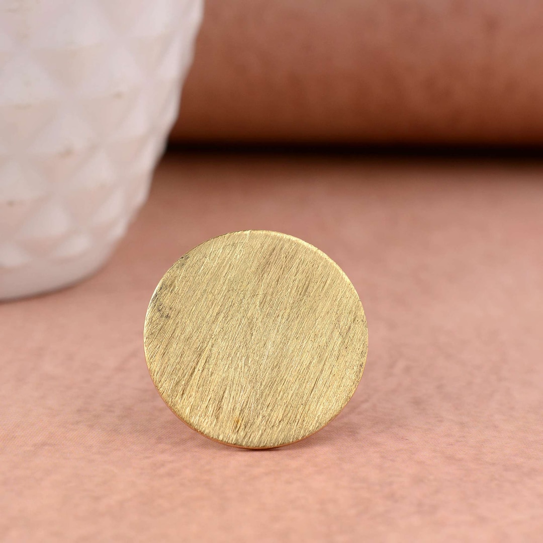Gold Disc Ring, Disk Ring, Round Ring, Disc Ring Women, Large Statement ...