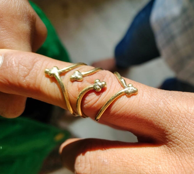 Arthritis Ring Thumb Ring Splint Knuckle Ring Brass Ring - Etsy