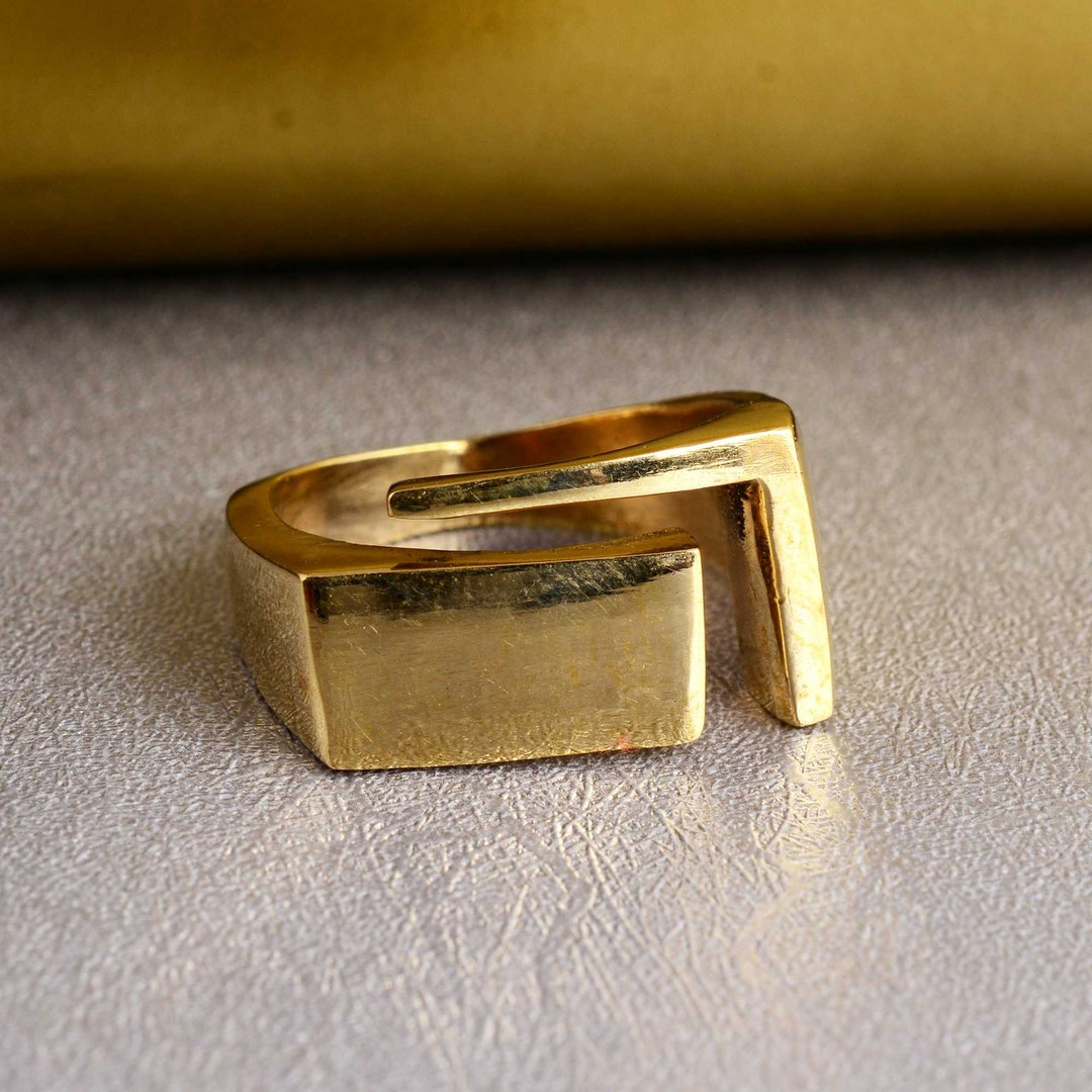 Classic Signet Ring, Mens Signet Rings, Wedding Band, Vintage Ring ...