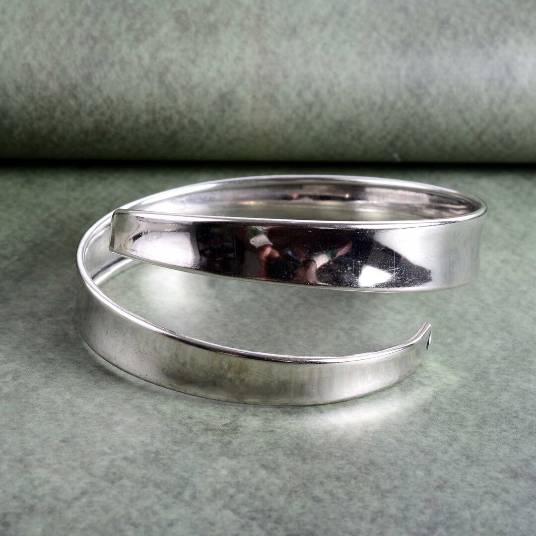 Silver Minimalist Arm Cuff, Upper Arm Cuff, Arm Bracelet, Arm Jewelry ...