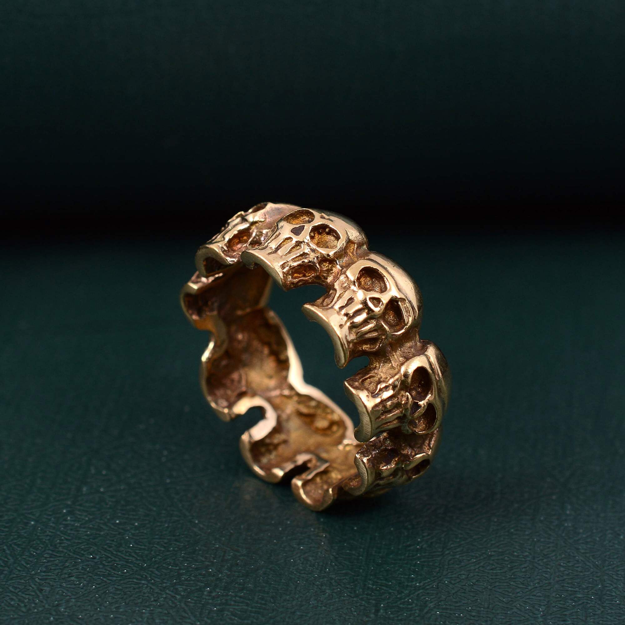 Gold Skull Ring Skull Ring Gothic Ring Horror Ring - Etsy