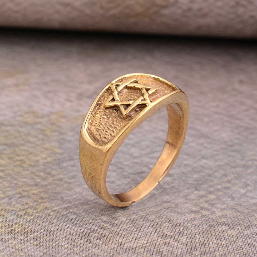 Gold Ring, Star of David Ring, Magen David Ring, Jewish Jewelry, Jewish ...