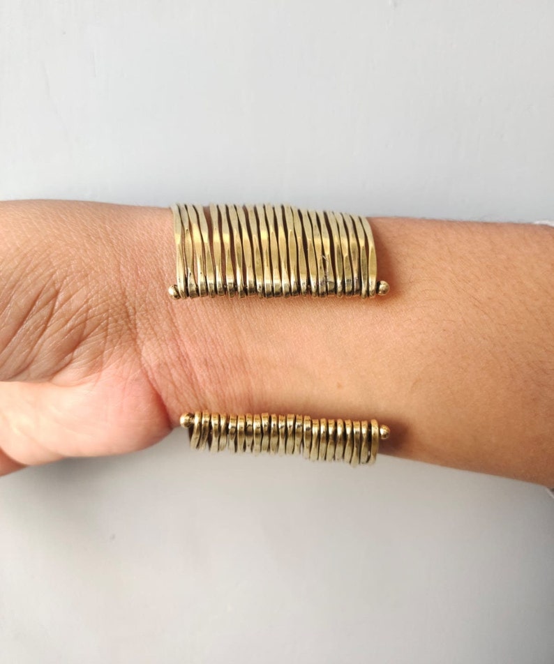 Hammered Cuff Bracelet,multiple Bangle Bracelet,gold Hand Cuff,hand ...