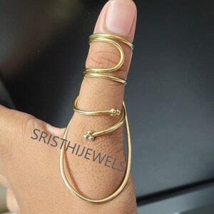Arthritis Ring Thumb Ring Splint Knuckle Ring Brass Ring - Etsy