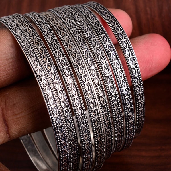 Oxidized Bangles - Etsy