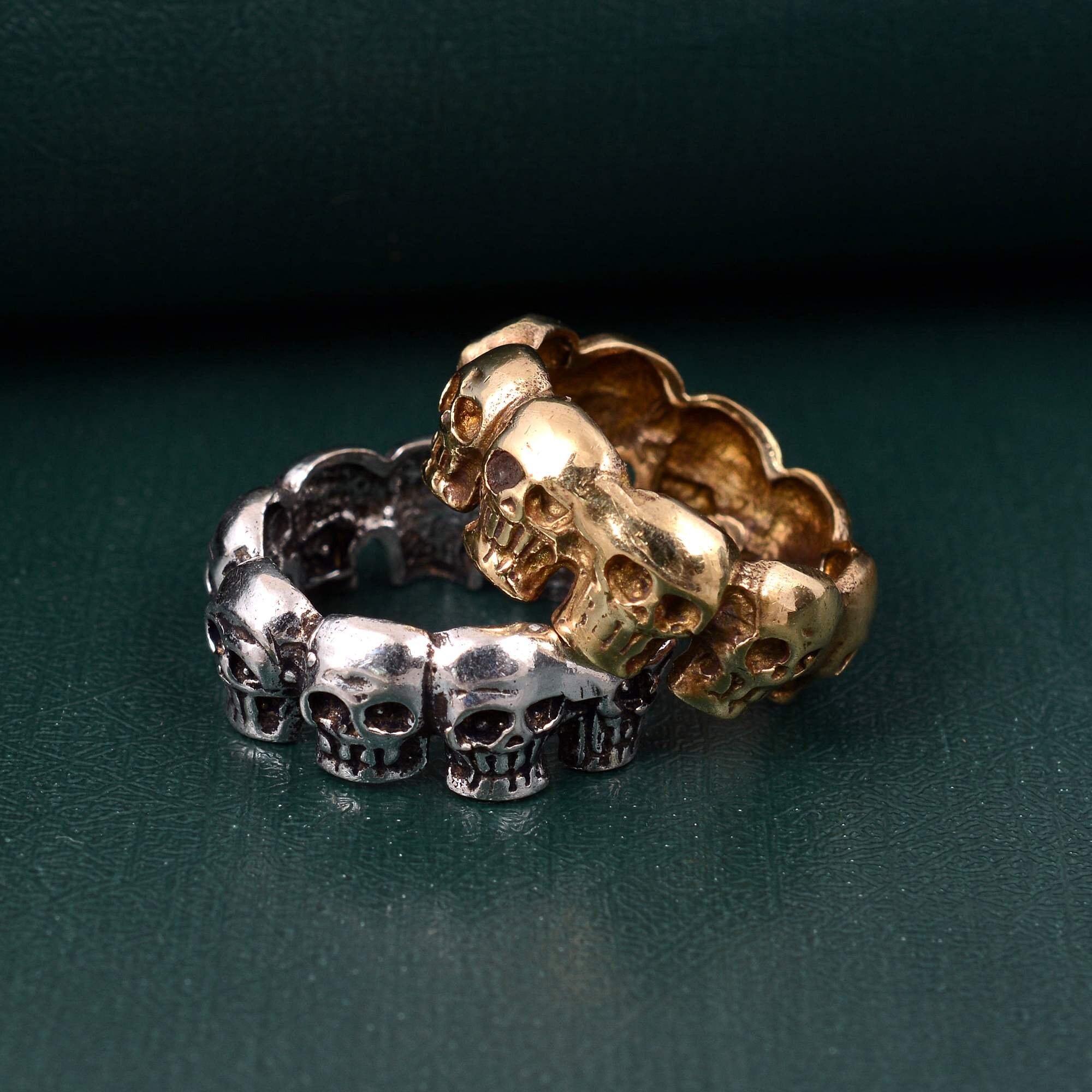 Gold Skull Ring Skull Ring Gothic Ring Horror Ring - Etsy