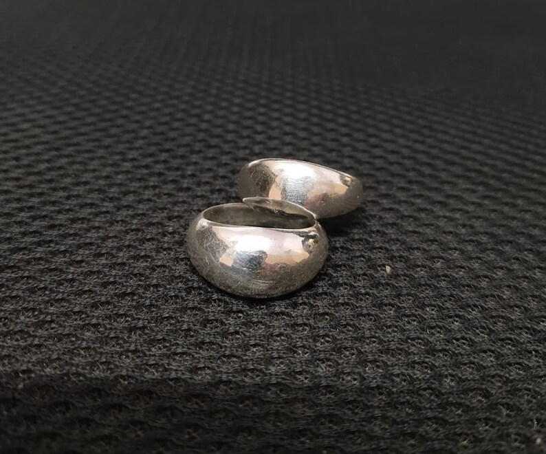 Dome Ring Sterling Silver Dome Ring Chunky Silver Ring - Etsy