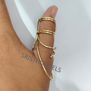 Arthritis Ring, Thumb Ring, Splint Knuckle Ring, Brass Ring for Women ...