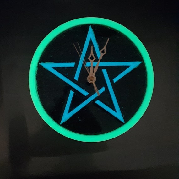 3D Printed Pentacle Clock - Etsy
