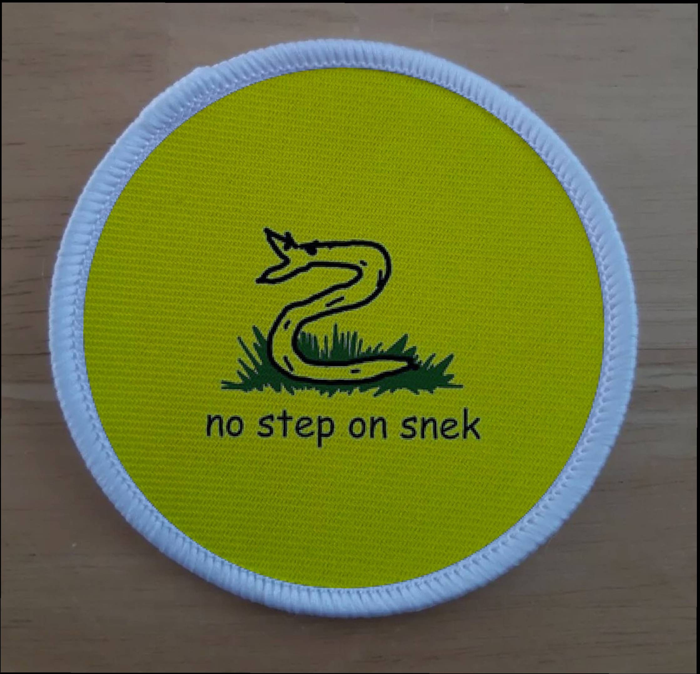 No Step on Snek Patch Badge - Etsy