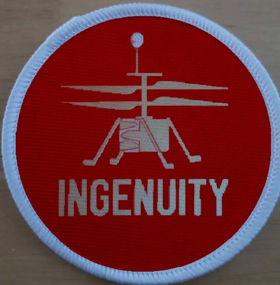 Space Helicopter Patch Badge | Etsy