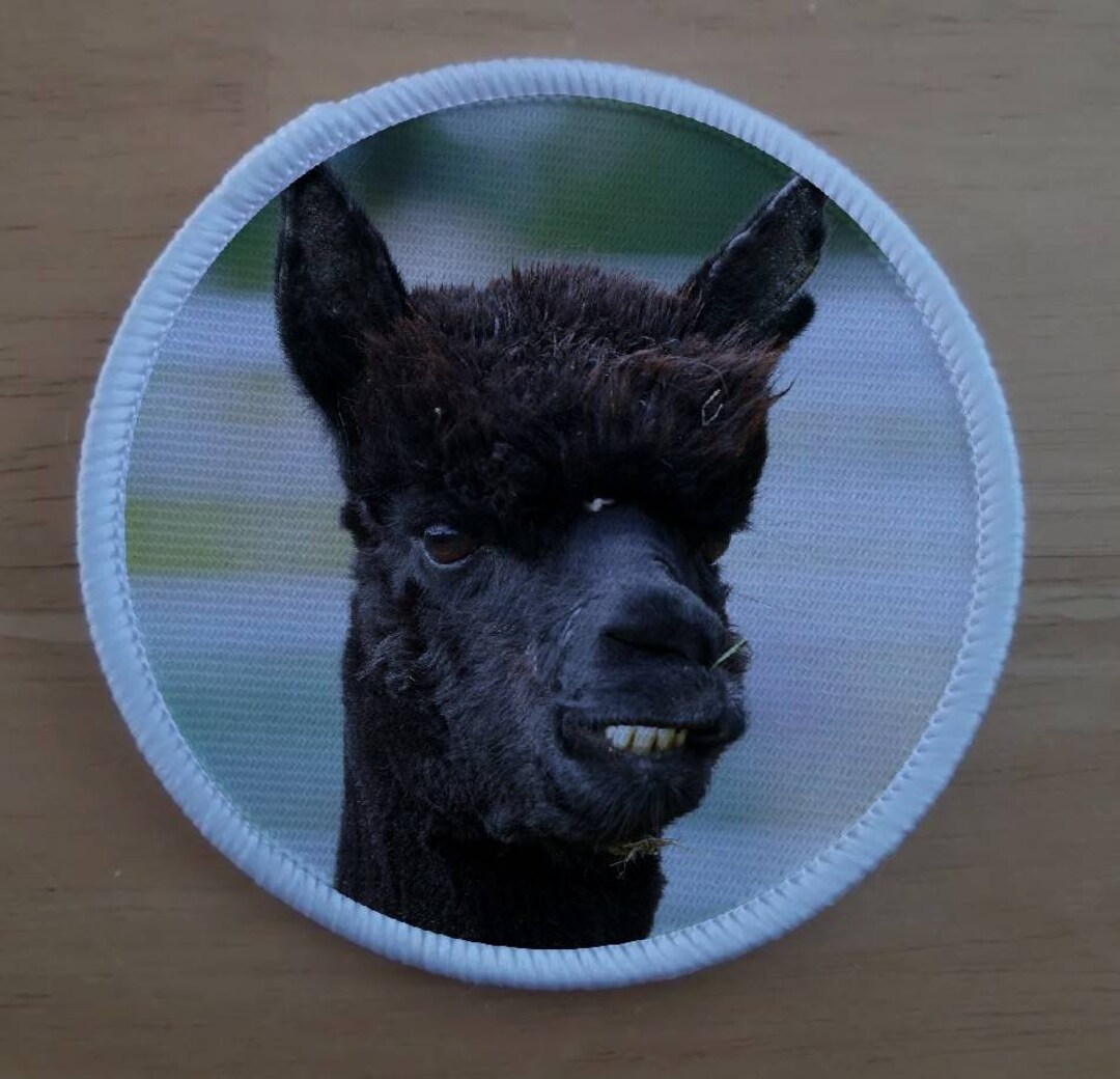Geronimo the Alpaca Patch Badge - Etsy