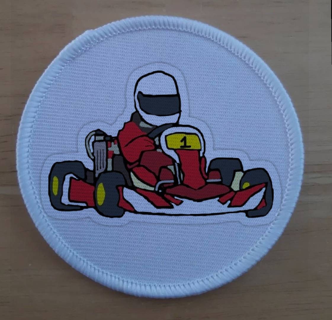 Go Karting Patch Badge - Etsy