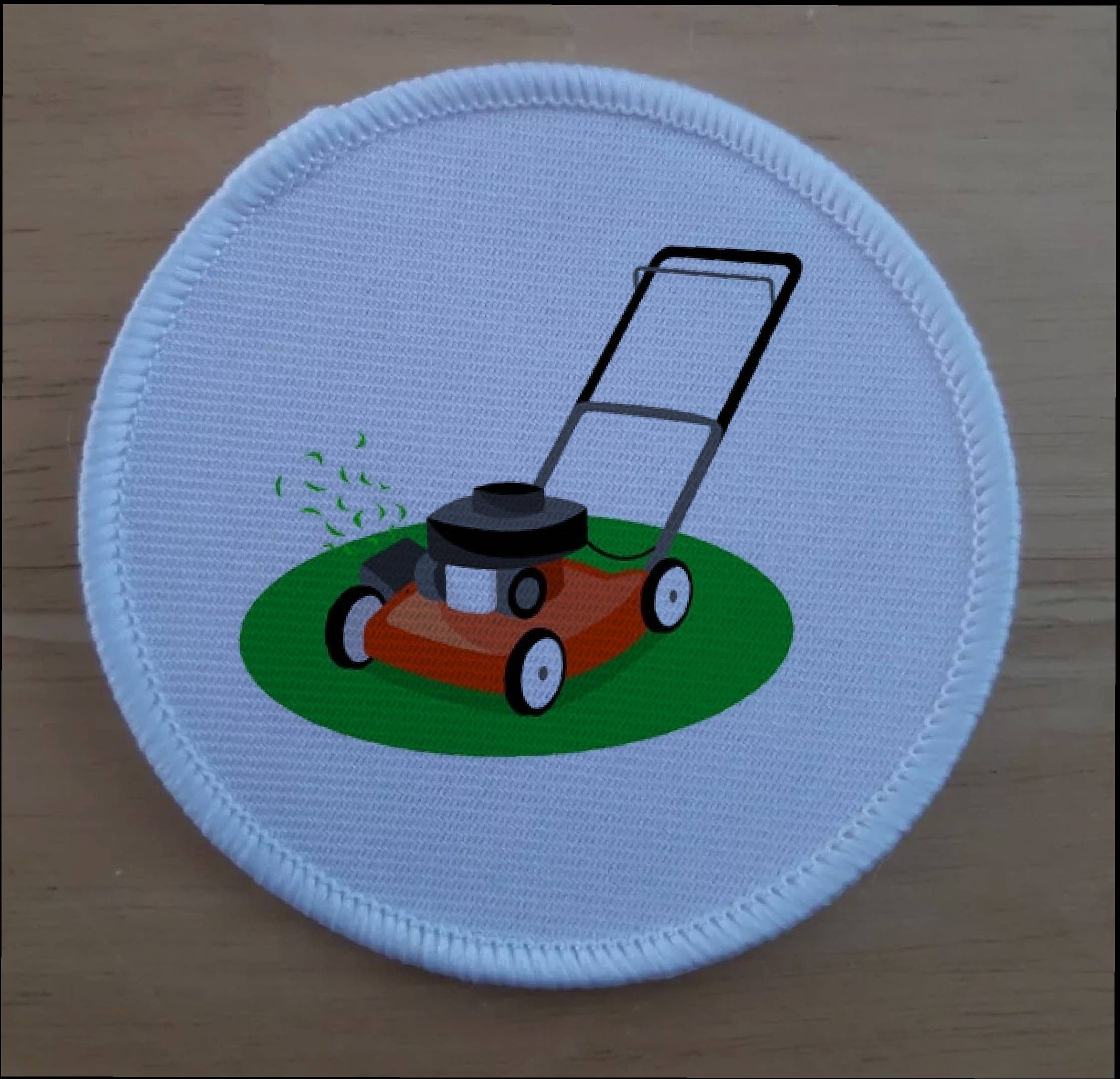 Lawn Mower 3 Inch Sublimation Patch - Etsy