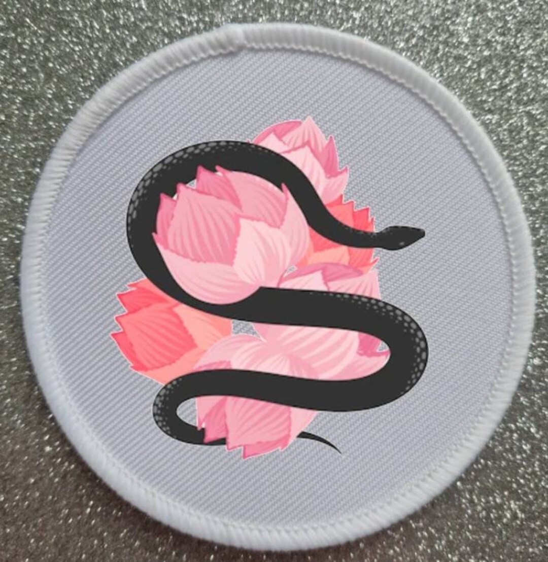 Black Snake 3 Inch Patch Badge - Etsy