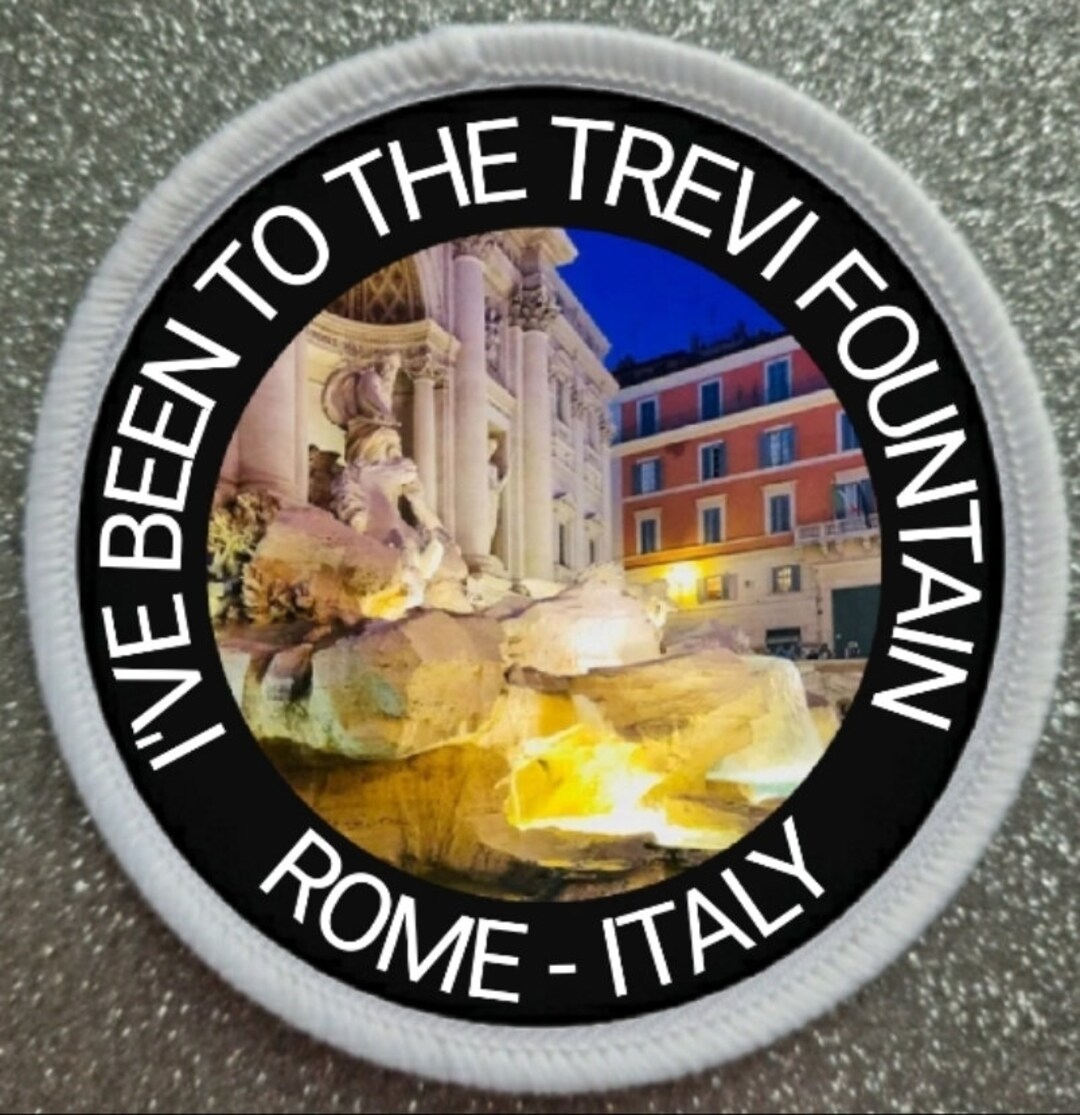 3 Inch Trevi Fountain Rome Patch Badge - Etsy