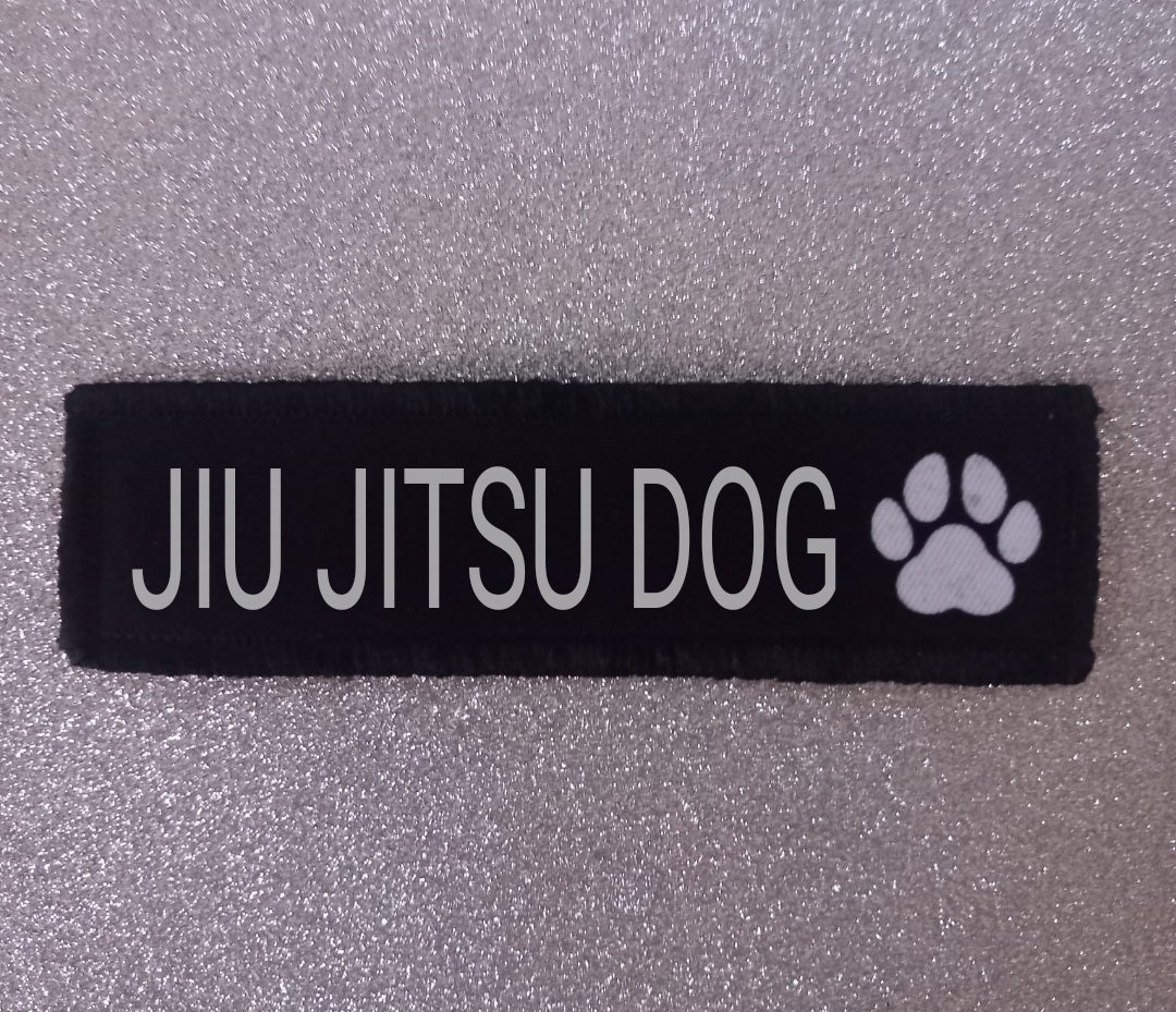 1.5 X 4.5 Inch Jiu Jitsu Dog. Dog Harness Vel Hook Backed Patch - Etsy