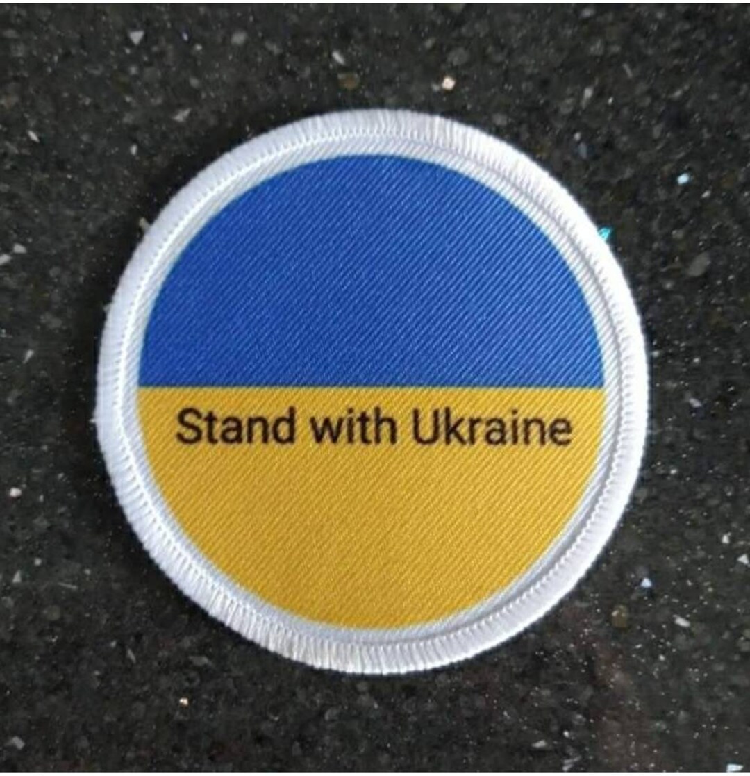 Stand With Ukraine Patch Badge - Made in the UK - Etsy