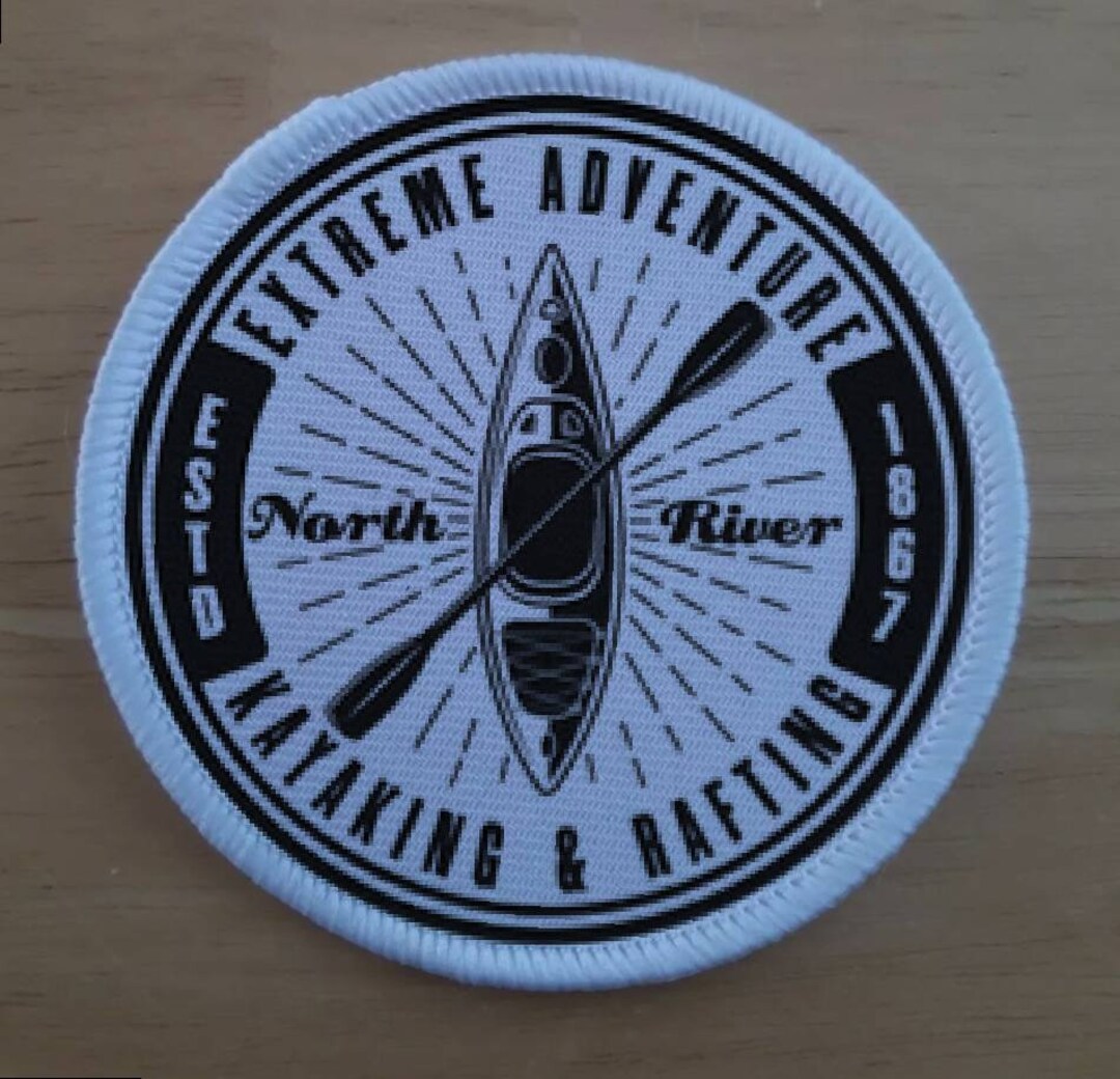 Kayak Canoe Patch Badge - Etsy
