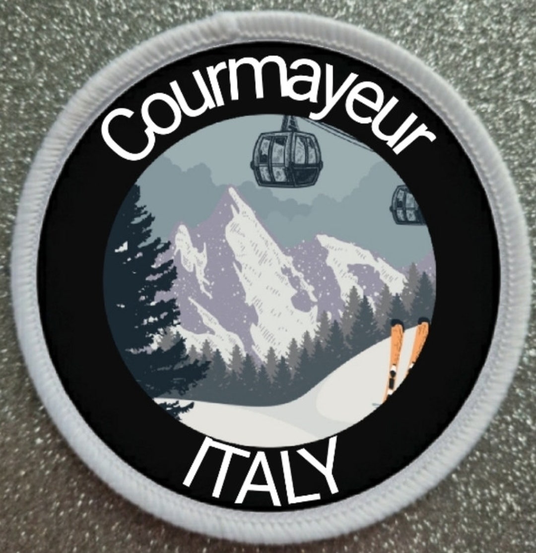 Courmayeur Italy Ski Resort 3 Inch Patch Badge - Etsy