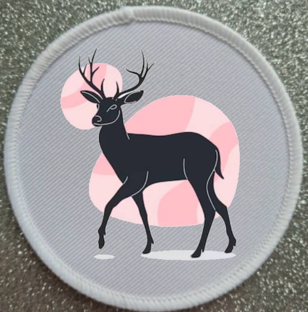 3 Inch Stag Patch Badge - Etsy