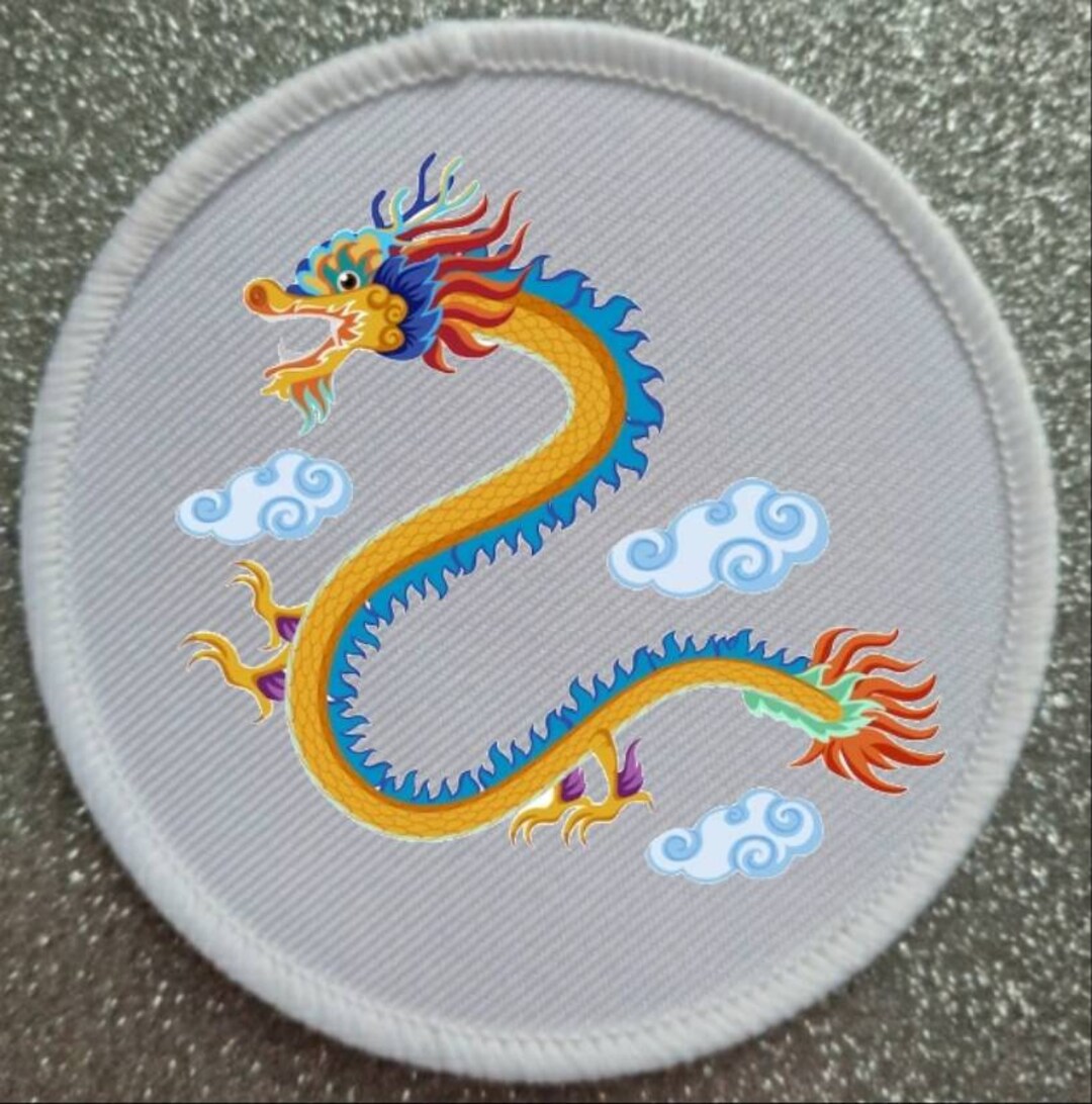 3 Inch Chinese Dragon Patch Badge - Etsy
