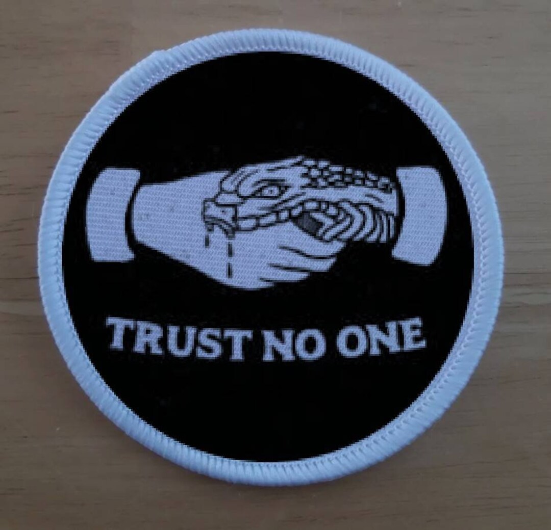 Trust No One Patch 3 Inch Sublimation Patch - Etsy