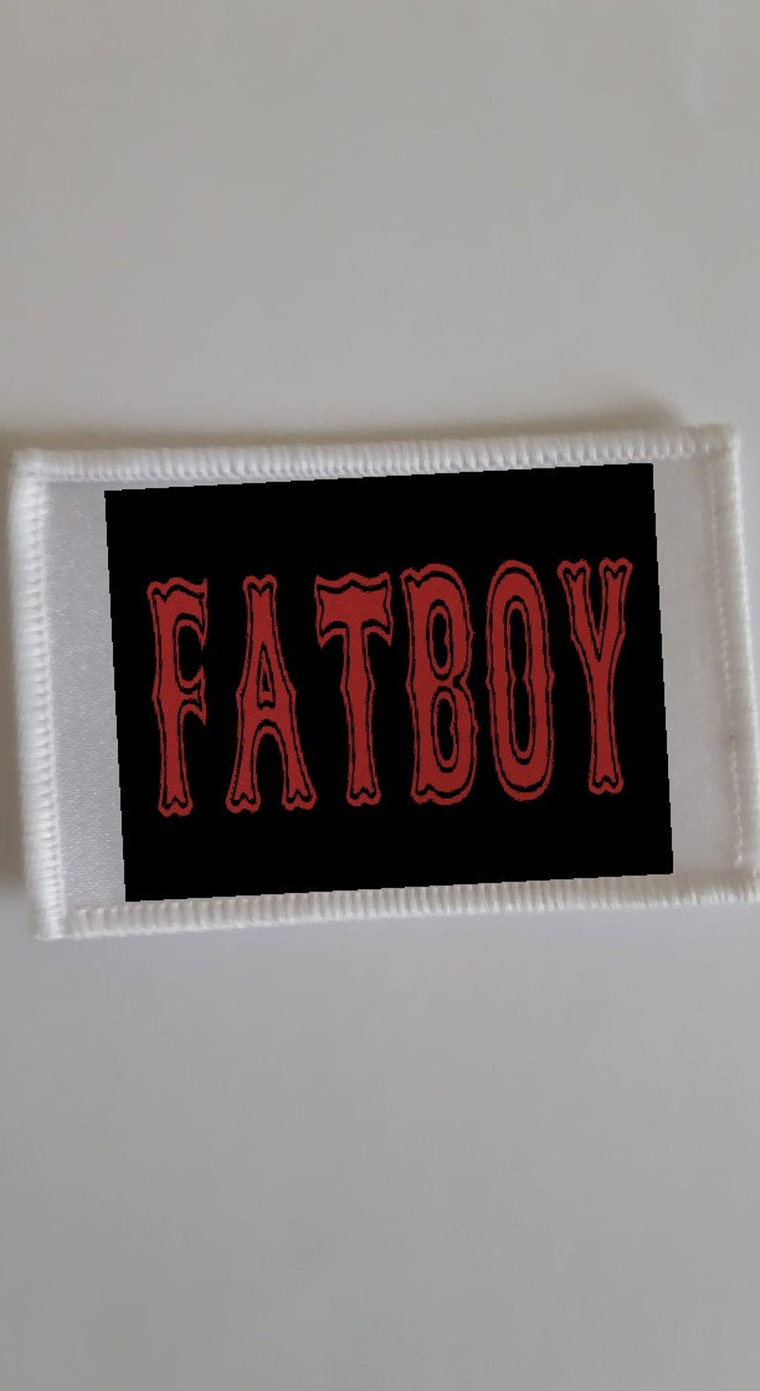 3 Inch Fatboy Biker Patch Badge - Etsy