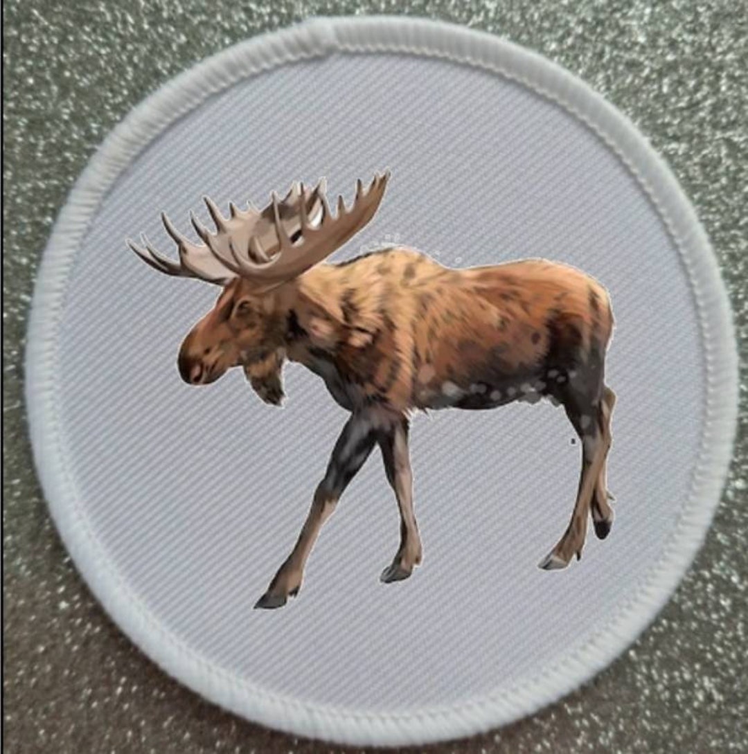3 Inch Moose Forest Animal Patch Badge - Etsy