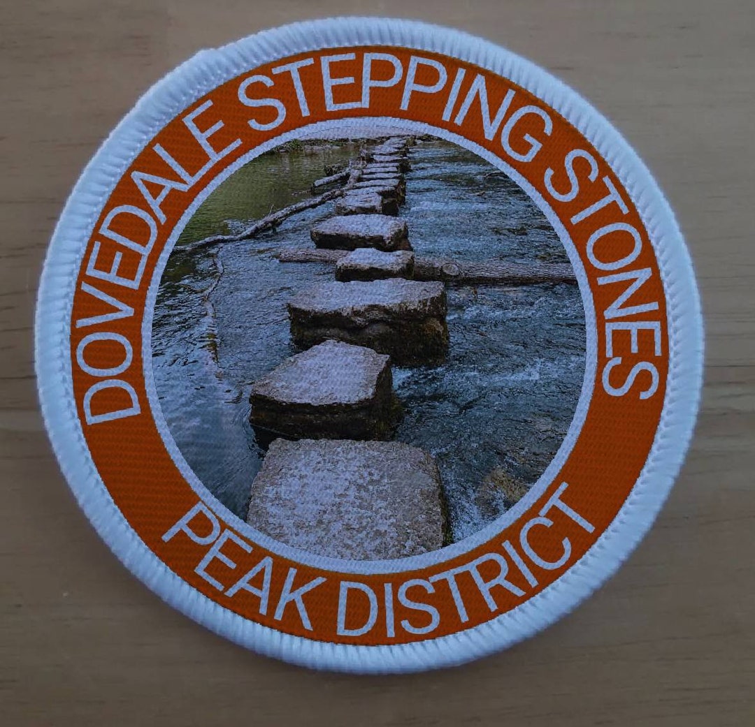 Peak District Dovedale Stepping Stones Walking Souviner Patch Badge - Etsy