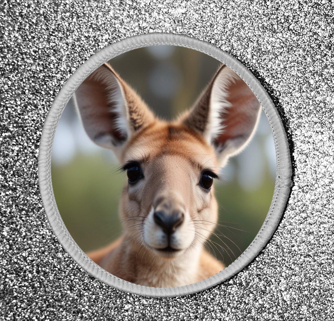 Cute Kangaroo Patch Badge - Etsy
