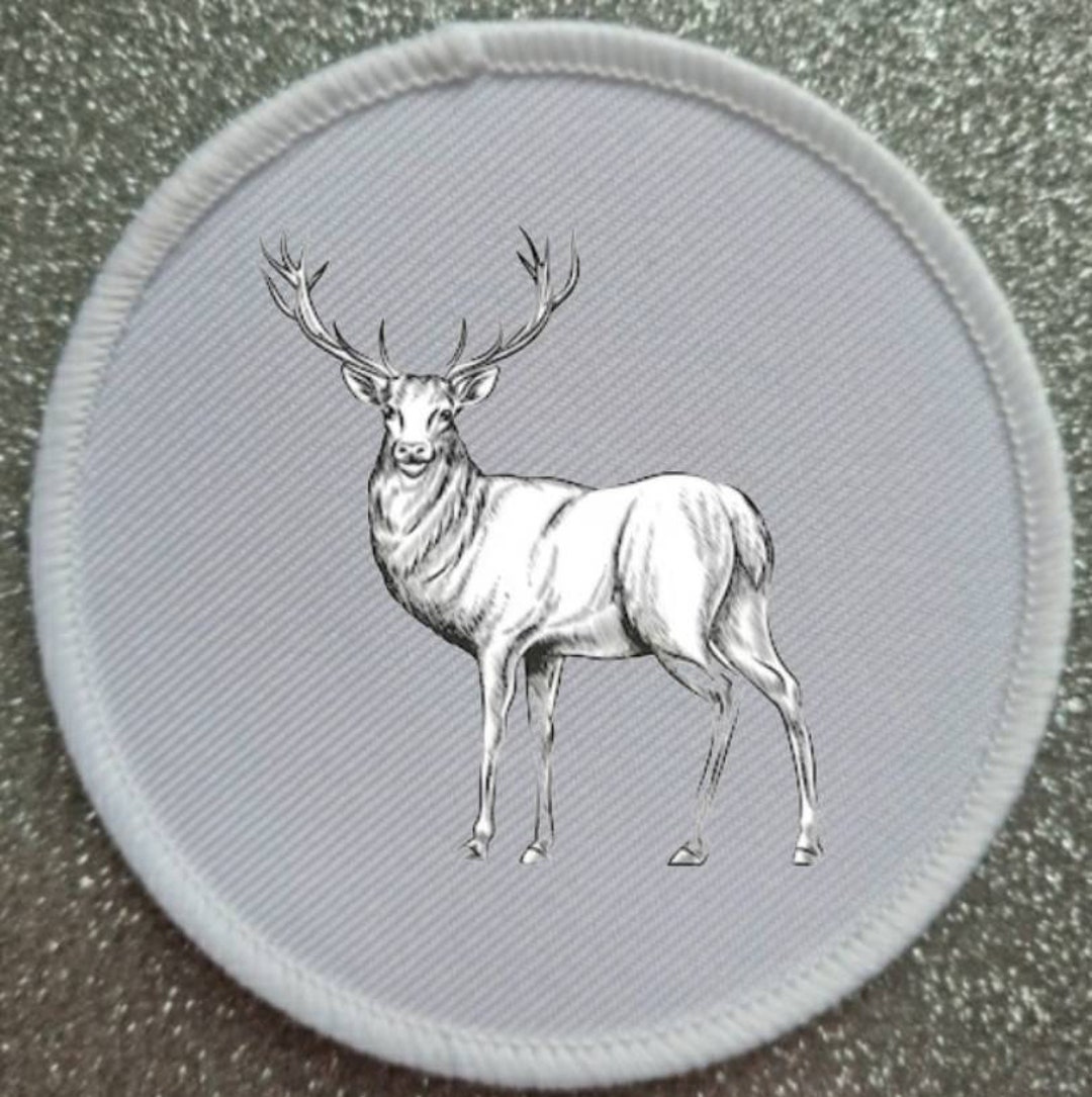 3 Inch Stag Patch Badge - Etsy