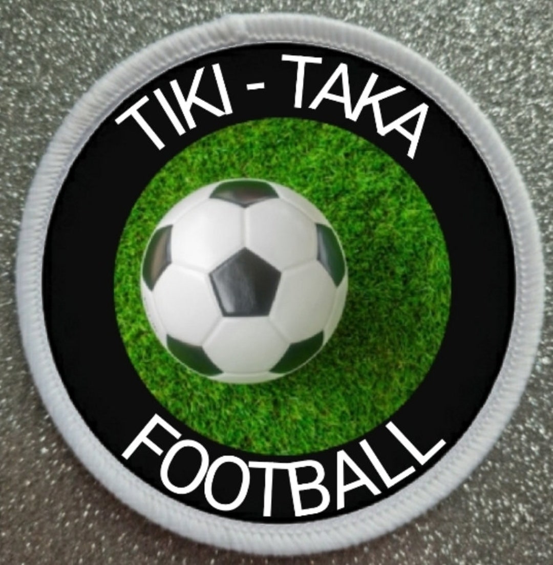 3 Inch Tiki Taka Football Sublimation Patch Badge - Etsy