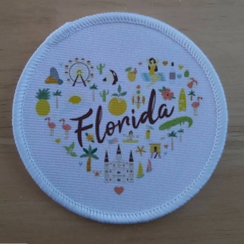 Florida Orange Blossom Embroidered Patch State Flower - Etsy