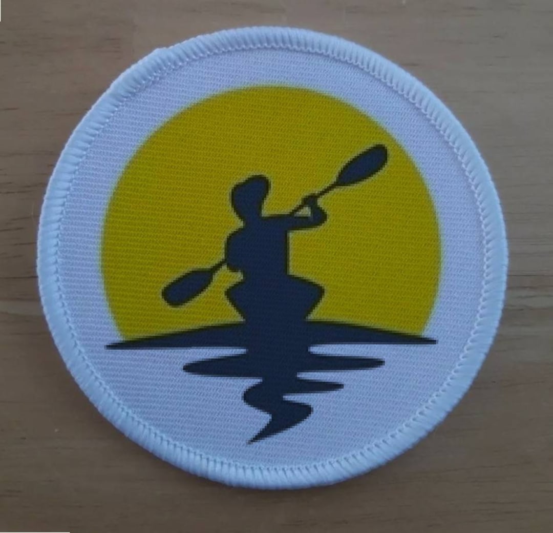 3" Kayak Canoe Patch Badge - Etsy