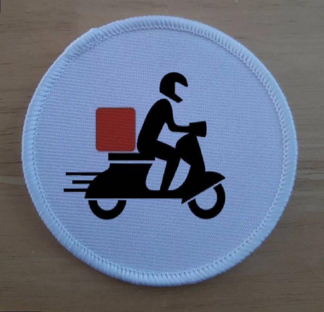 Delivery Rider 3 Inch Sublimation Patch Badge - Etsy