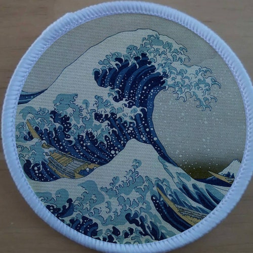 The Great Wave off Kanagawa 2x3 Inch Iron on Moral Patch Hook - Etsy