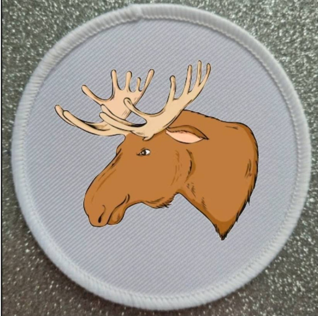 3 Inch Moose Forest Animal Patch Badge - Etsy
