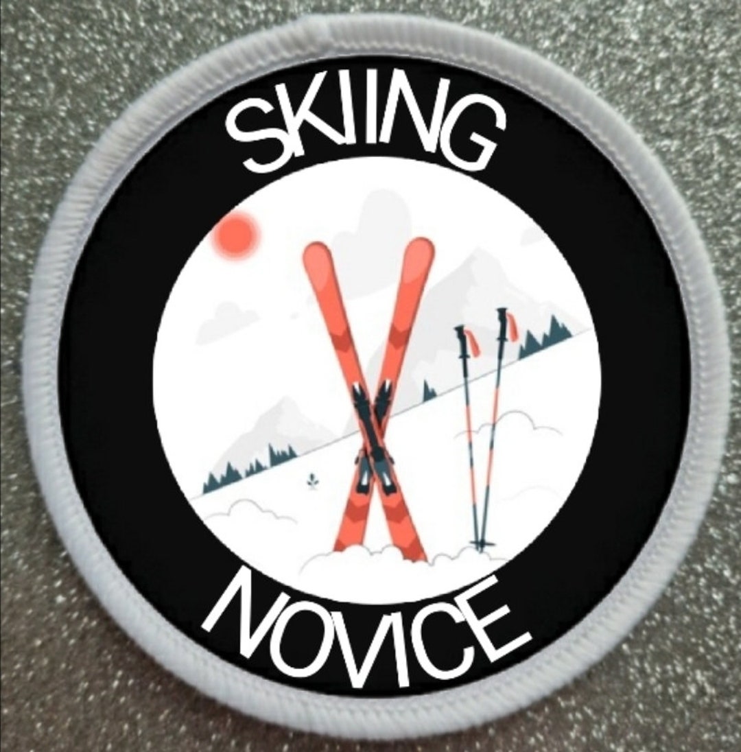 Skiing Novice Ski 3 Inch Patch Badge - Etsy