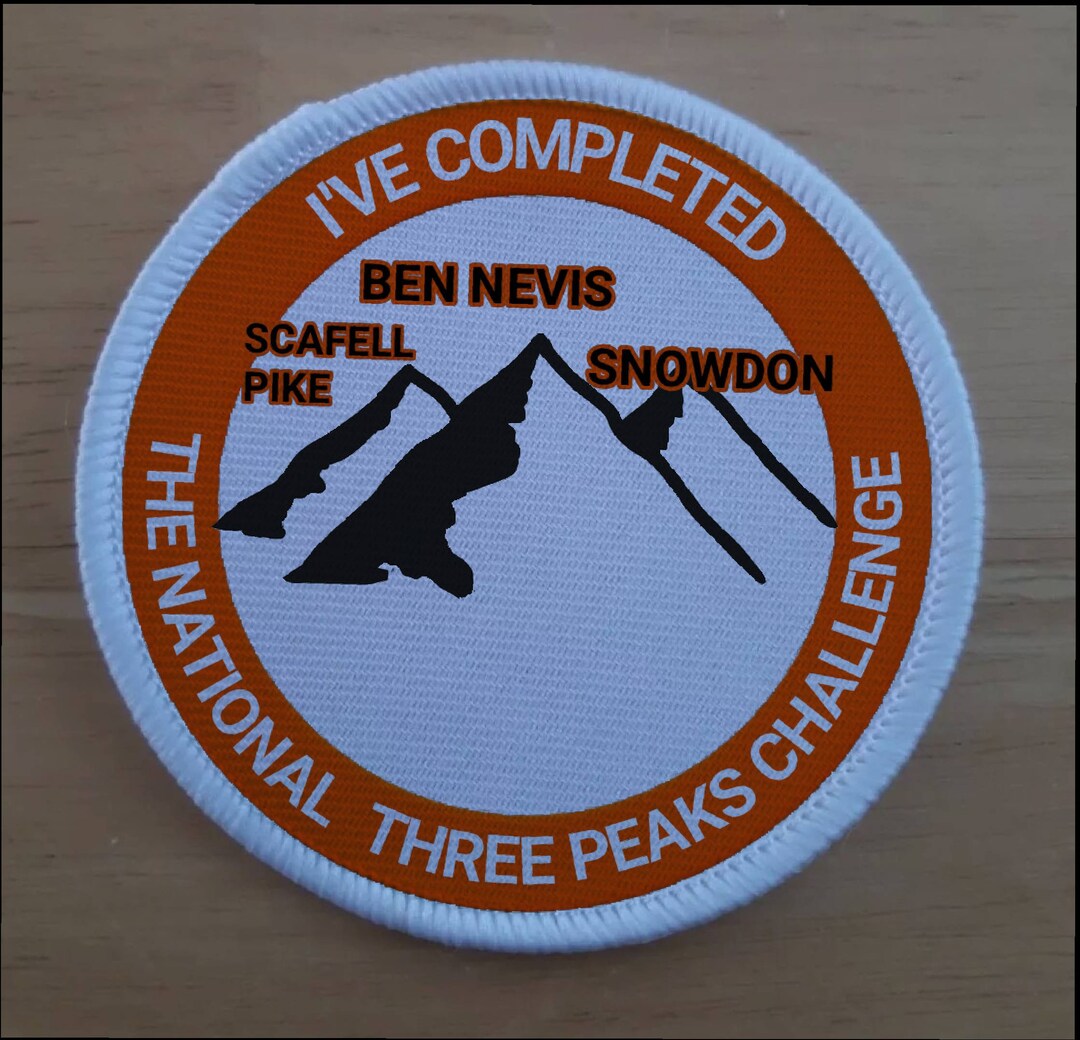 National Three Peaks Challenge Patch Badge - Etsy