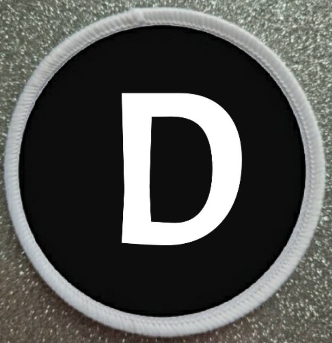 3 Inch Alphabet Letter D Patch Badge - Etsy